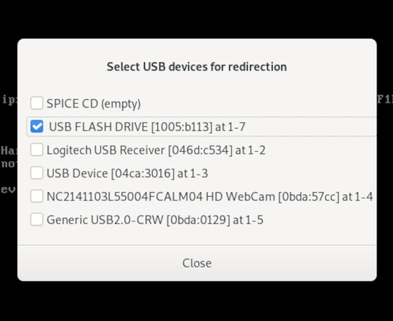 KVM USB redirection tutorial